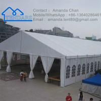 China Large Waterproof Aluminum Alloy Temporary Building Industrial Storage Tent 6m to 50m Span for sale