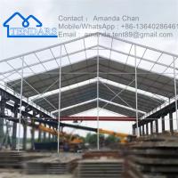 China Outdoor Custom Storage Tent Winter Aluminum Frame Waterproof Warehouse Tents 6m to 50m for sale