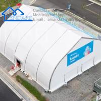 China Large Wind Resistant Warehouse Storage Tent Aluminum 6061-T6 Frame 100KM/H Wind Load Custom Sizes for sale