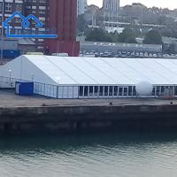 China Aluminum PVC Industrial Warehouse Storage Tent 10m-25m Span 100km/h Wind Load for sale
