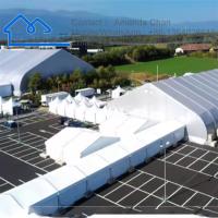 China Large Wind Resistant Warehouse Storage Tent Aluminum 6061-T6 Frame 100KM/H Wind Load Custom Sizes for sale