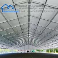 China Large Customized Aluminum Frame Pvc Industrial Warehouse Outdoor Storage Tent for sale