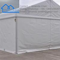 China Large Aluminum Frame Industrial Storage Tent 3-80m Width with 75kg/sqm Snow Load Capacity and White PVC Cover for sale