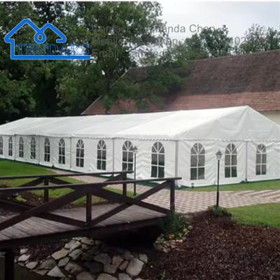 China Heavy Duty Storage Warehouse Tents 850gsm PVC Aluminum Alloy Frame Customizable for sale
