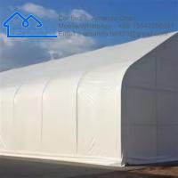 China Aluminum Alloy Aircraft Hangar Tent Industrial Waterproof Storage Marquee 12m Width for sale