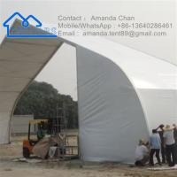 China Large Wind Resistant Warehouse Storage Tent Aluminum 6061-T6 Frame 100KM/H Wind Load Custom Sizes for sale