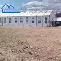 China Luxury Aluminum Event Tent 6m x 18m Outdoor Temporary Storage Marquee for sale