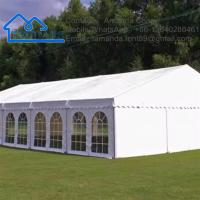China Custom Waterproof Wedding Tent Aluminum Frame 10m Span Event Marquee Outdoor Storage Tent for sale