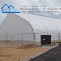 China Aluminum Alloy Aircraft Hangar Tent Industrial Waterproof Storage Marquee 12m Width for sale