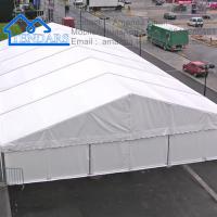China Waterproof Aluminum A Shape Marquee Warehouse Storage Tent 30m Width 100km/h Wind Load for sale