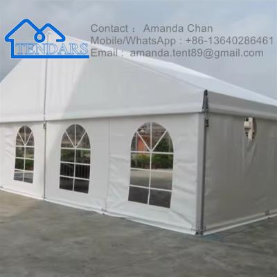 China Luxury Aluminum Event Tent 6m x 18m Outdoor Temporary Storage Marquee for sale
