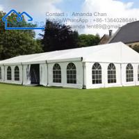China Custom Waterproof Wedding Tent Aluminum Frame 10m Span Event Marquee Outdoor Storage Tent for sale