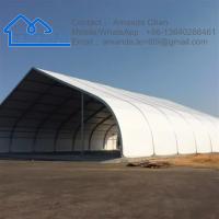 China Custom Aluminum Alloy Curved Marquee Tent 30m Wide Temporary Storage for sale