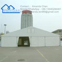 China Waterproof Aluminum A Shape Marquee Warehouse Storage Tent 30m Width 100km/h Wind Load for sale
