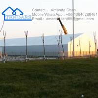 China Waterproof Aluminum A Shape Marquee Warehouse Storage Tent 30m Width 100km/h Wind Load for sale