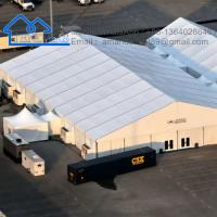 China Custom Size PVC Tent Warehouse White Storage Tent Temporary Industrial Storage Tent 3m to 70m Wide for sale