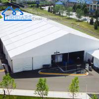 China Custom Permanent Aluminum Outdoor PVC Industrial Warehouse Large Storage Tents 10m to 30m Span for sale