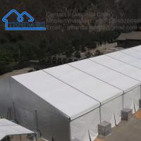 China Custom Permanent Aluminum Outdoor PVC Industrial Warehouse Large Storage Tents 10m to 30m Span for sale