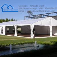 China Custom Aluminum Frame PVC Industrial Warehouse Storage Tent 6m to 50m Span for sale
