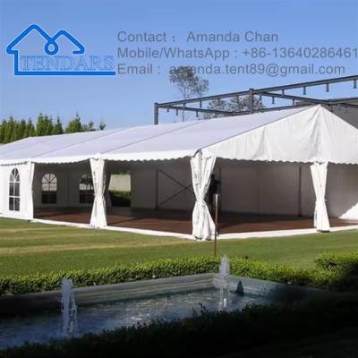 China Custom Aluminum Frame PVC Industrial Warehouse Storage Tent 6m to 50m Span for sale