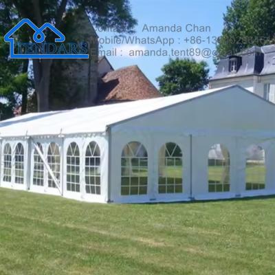 China Custom Waterproof Wedding Tent Aluminum Frame 10m Span Event Marquee Outdoor Storage Tent for sale