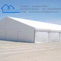 China Large Event Marquee Tent Industrial Warehouse Storage Tent 3m to 55m Span Aluminum Frame for sale