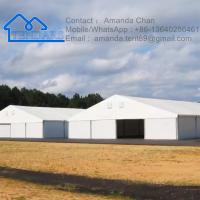 China Custom Permanent Aluminum Outdoor PVC Industrial Warehouse Large Storage Tents 10m to 30m Span for sale
