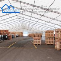 China Big Customized Warehouse A-Frame Temporary Structure Industrial Storage Tent for sale