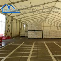 China Heavy Duty Custom Canvas Storage Tent 3m to 40m Span Temporary Warehouse for sale