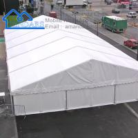 China Heavy Duty Custom Canvas Storage Tent 3m to 40m Span Temporary Warehouse for sale