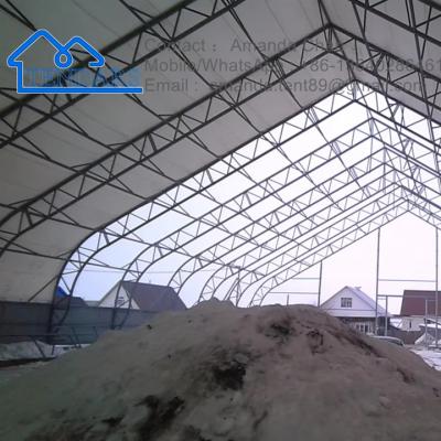 China Aluminum Alloy Aircraft Hangar Tent Industrial Waterproof Storage Marquee 12m Width for sale