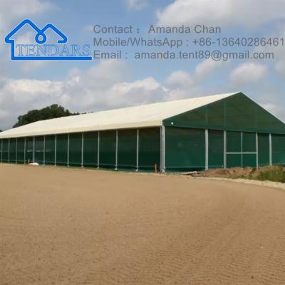 China Outdoor Aluminum Alloy Custom Tent Industrial Storage Building Warehouse Tent 30 Year Life for sale