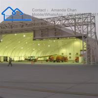 China Industrial Aluminum Curve Storage Tent 10m-50m Width Warehouse Outdoor Shelter for sale