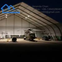 China Industrial Aluminum Curve Storage Tent 10m-50m Width Warehouse Outdoor Shelter for sale