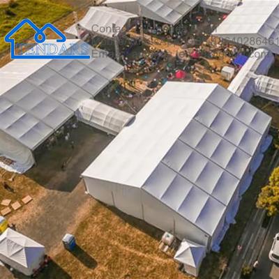 China Custom Size PVC Tent Warehouse White Storage Tent Temporary Industrial Storage Tent 3m to 70m Wide for sale