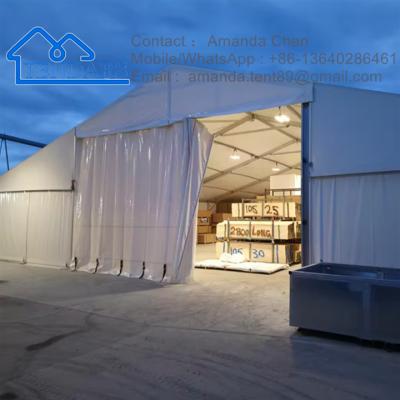 China Outdoor PVC Canopy Big Storage Tent 18.3x12.2x5.8m for Warehouse Garage Commercial Structure for sale
