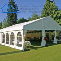 China Custom White Aluminum Alloy Marquee Tent 100km/h Wind Resistance for Storage Party Wedding for sale