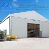 China 12x20m Waterproof PVC Cover Warehouse Storage Tent Galvanized Steel Wind-Resistant Industrial Shelter for sale