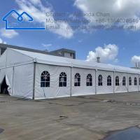 China Aluminum Frame Storage Tent 3m to 50m Span Waterproof Fire Retardant UV Resistant Temporary Warehouse for sale