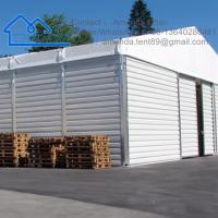 China Heavy Duty Aluminum Frame Large Waterproof Fireproof Self Cleaning Outside Storage Tent 10m Span for sale