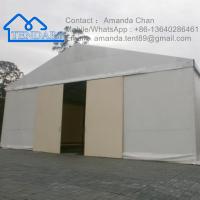 China Customized Aluminum Frame Warehouse Tent 10m-25m Width Waterproof Canvas Storage Shelter for sale