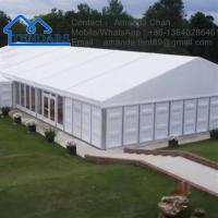 China Aluminum Alloy Sandwich Wall Warehouse Tent 3m to 60m Span Custom Door Storage for sale
