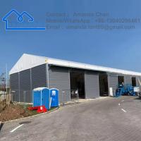 China Custom Aluminum Frame Commercial Storage Tent 3-60m Span Weather Resistant for sale