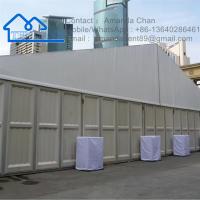 China Customized Luxury Waterproof UV Resistant Storage Event Tent 15m Span Aluminum Frame for sale