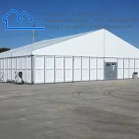 China Customized Luxury Waterproof UV Resistant Storage Event Tent 15m Span Aluminum Frame for sale