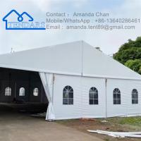 China Custom Heavy Duty Aluminum Alloy Storage Warehouse Tent 5m Span 100km/h Wind Load for sale