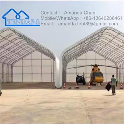 China Customized Color Waterproof/Fireproof/UV Proof Aluminum Frame Big Storage Warehouse Tent for sale