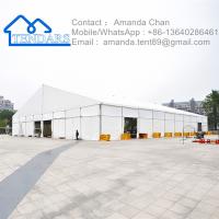 China Aluminum Alloy Sandwich Wall Warehouse Tent 3m to 60m Span Custom Door Storage for sale