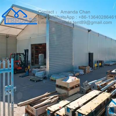 China 12x20m Waterproof PVC Cover Warehouse Storage Tent Galvanized Steel Wind-Resistant Industrial Shelter for sale