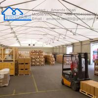 China Heavy Duty Aluminum Alloy PVC Warehouse Tent 3m to 50m Span Customizable for sale